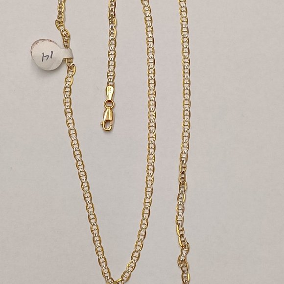 Stamped | Jewelry | 4kt Solid Gold Mariner Chain 2 Inches | Poshmark